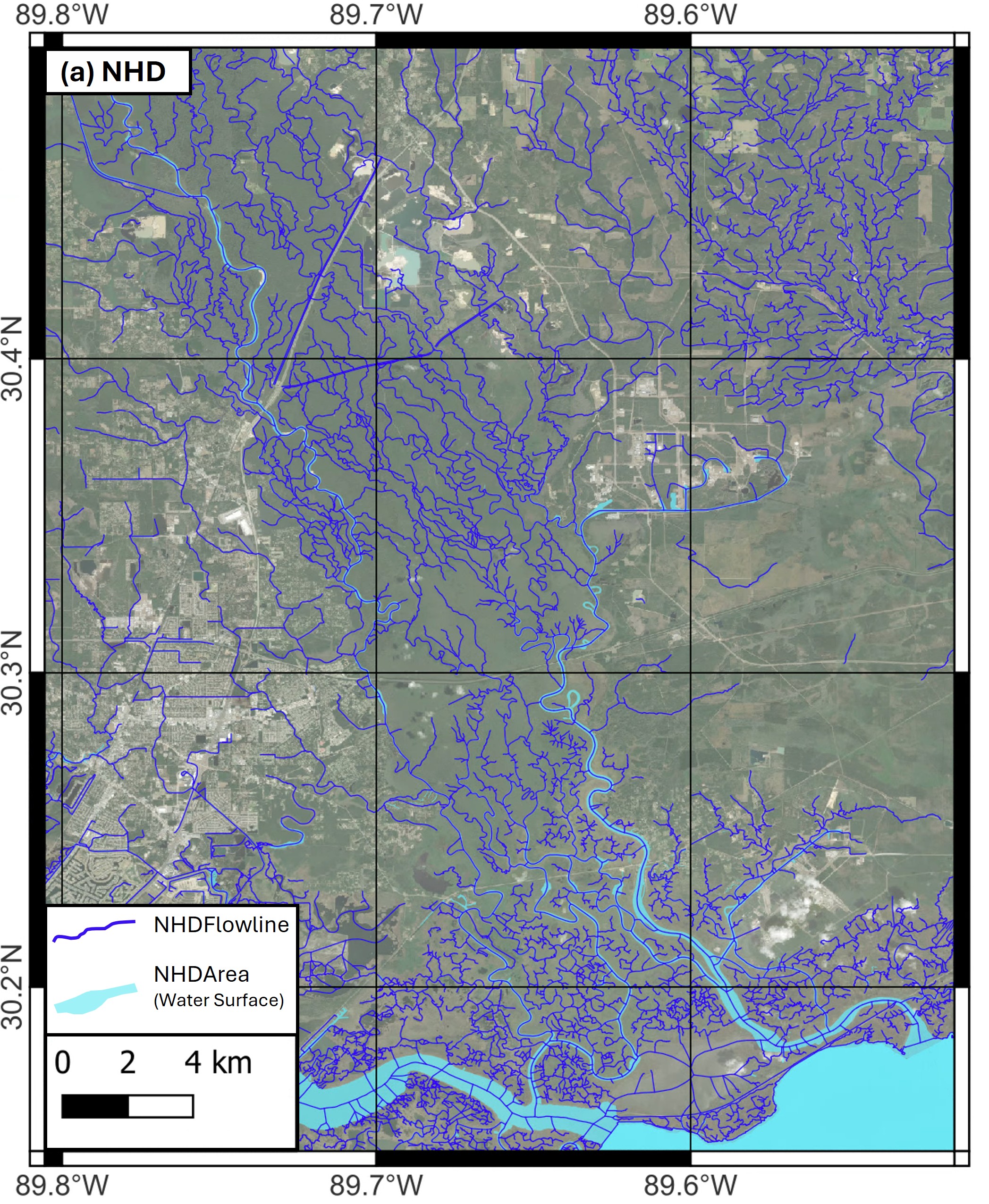 Special case utilizing NHD (National Hydrography Dataset) - SCHISM